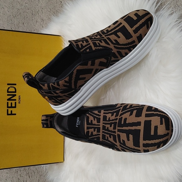 Fendi | Shoes | Fendi X Sarah Coleman Rise Ff Fisheye Platform Sneaker ...